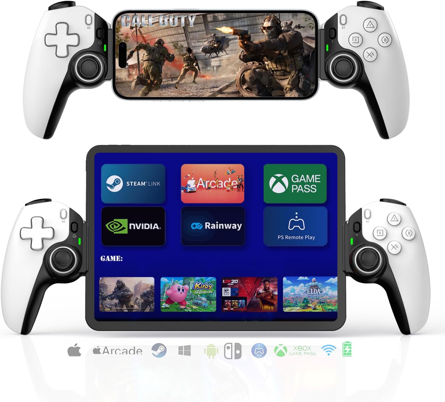 Mobile Cloud Gaming Controller for iPhone 15/14, iPad, Tablet, Android ...