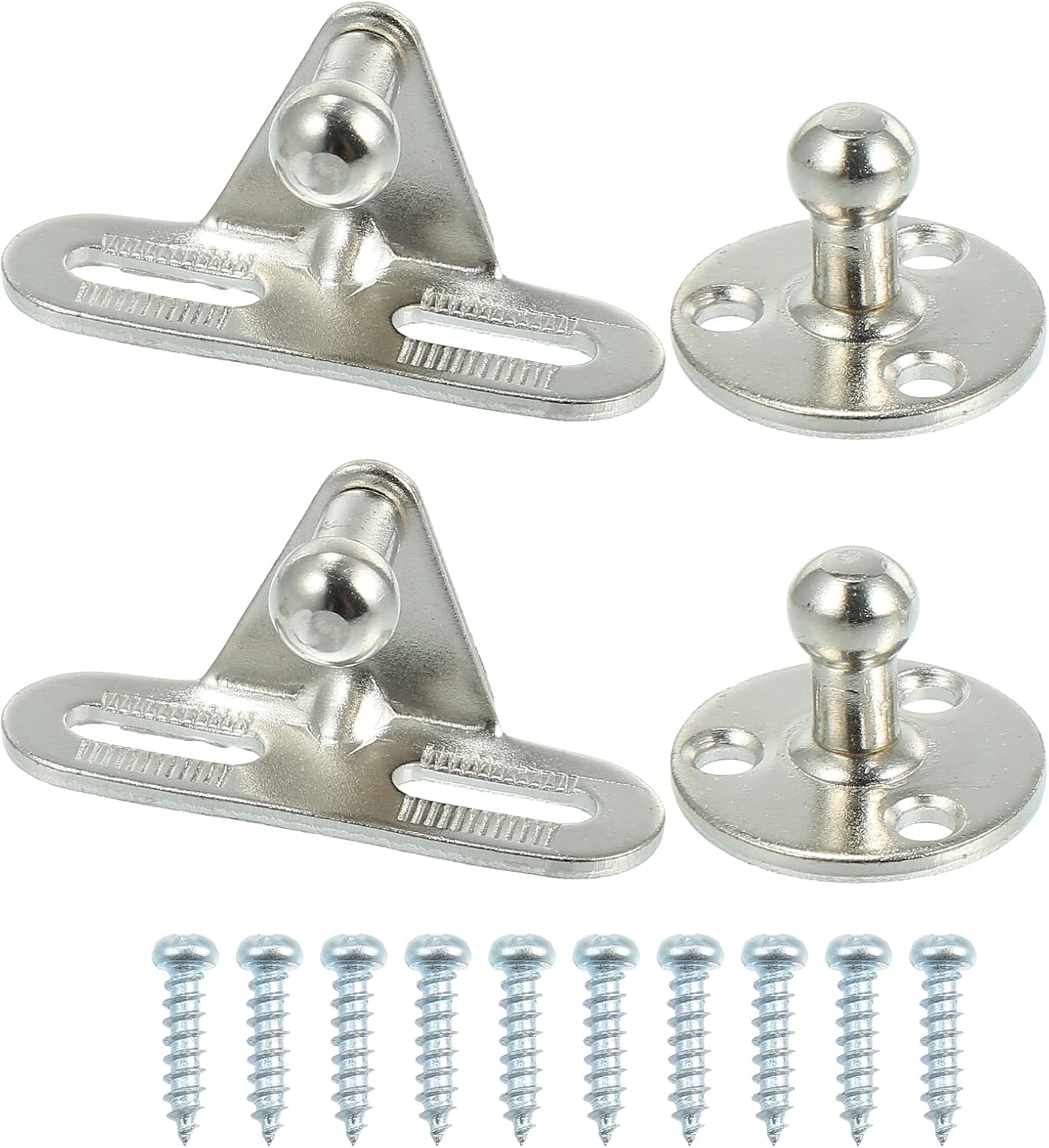 X AUTOHAUX Car Gas Spring Mounting Bracket 10mm with Screws Set of 4 ...