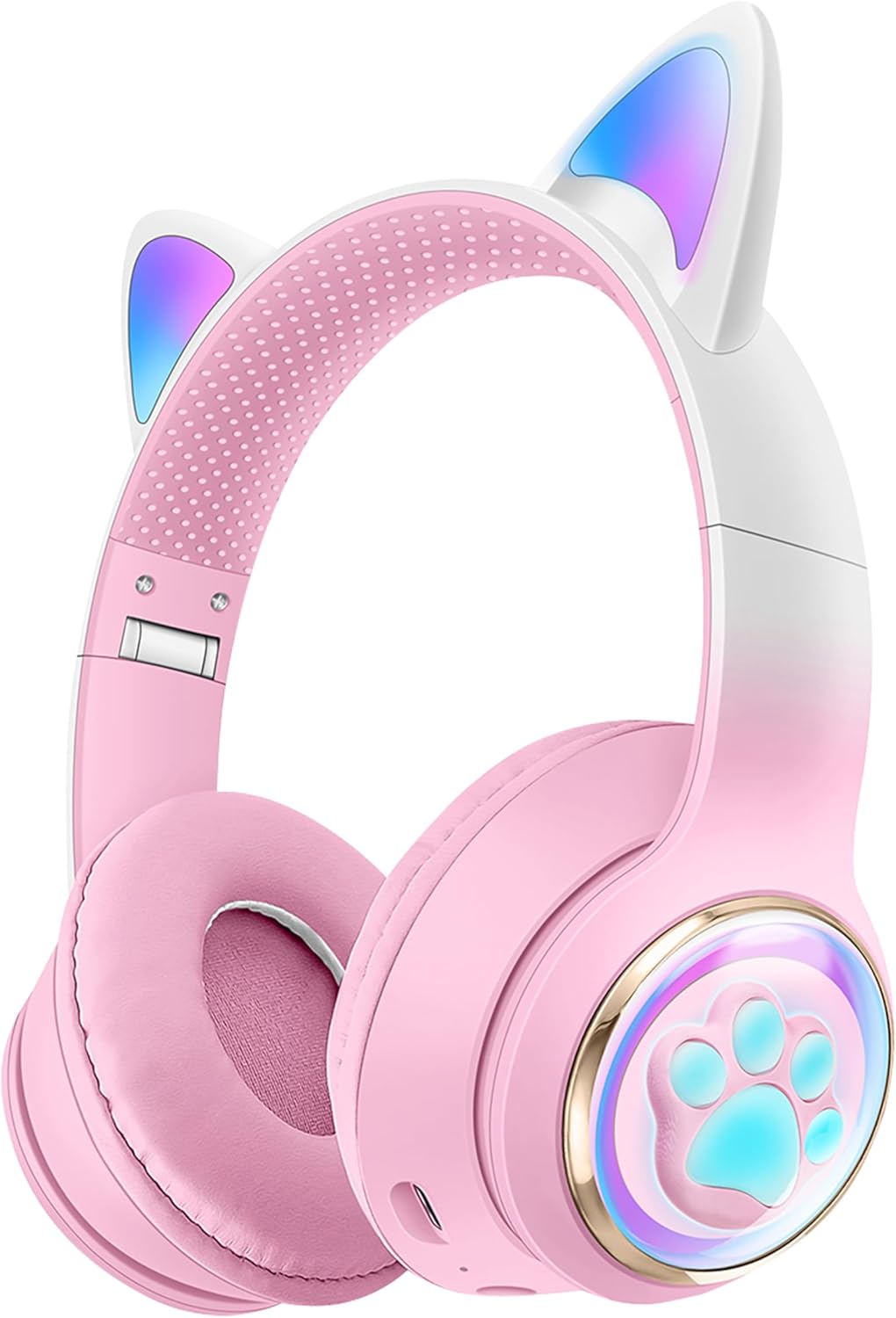 Amazon.com: Atrasee Cat Ear Bluetooth Headphones, Wireless 3D Capsule ...