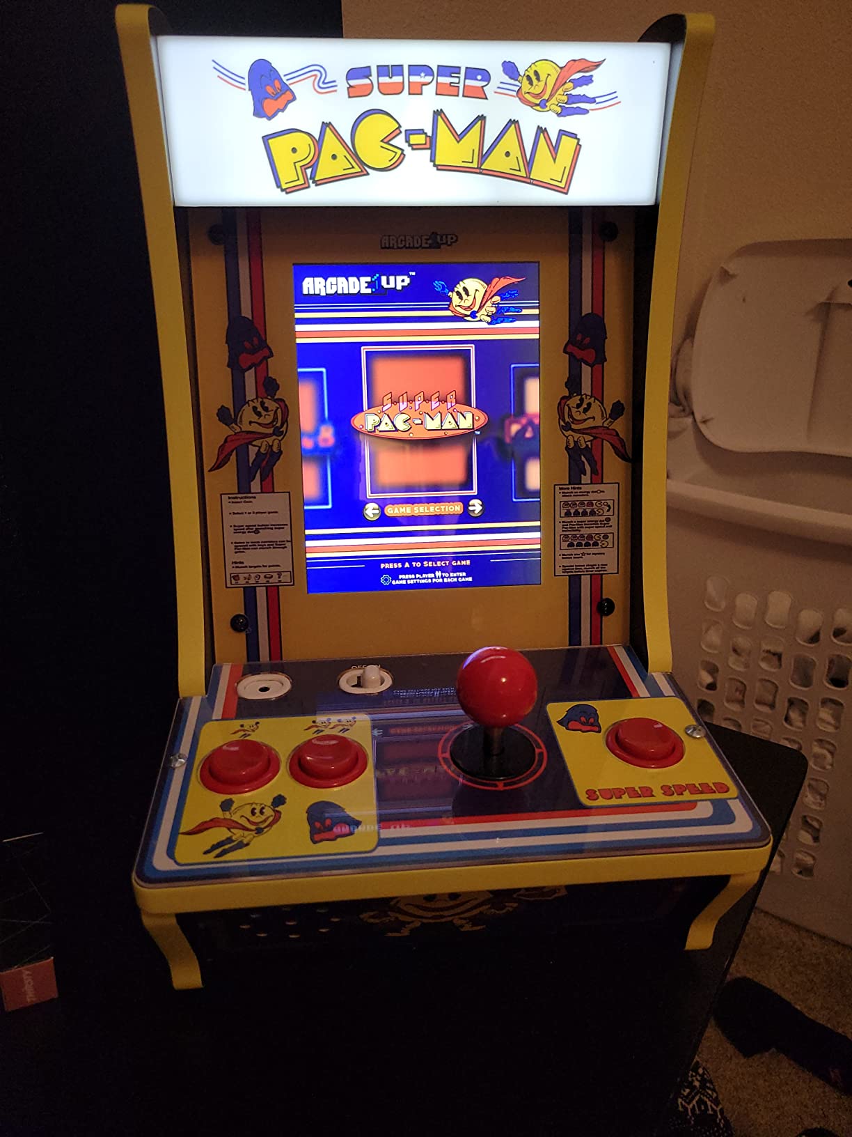 Amazon.com: ARCADE 1UP 4-Game Micro Player Mini Arcade Machine: Super ...