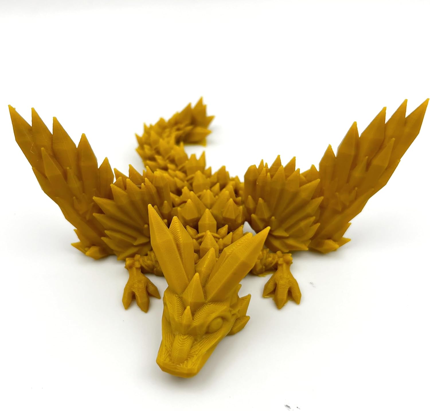 Amazon.com: 3D Printed Dragon with Wings - Articulating Dragon Fidget ...