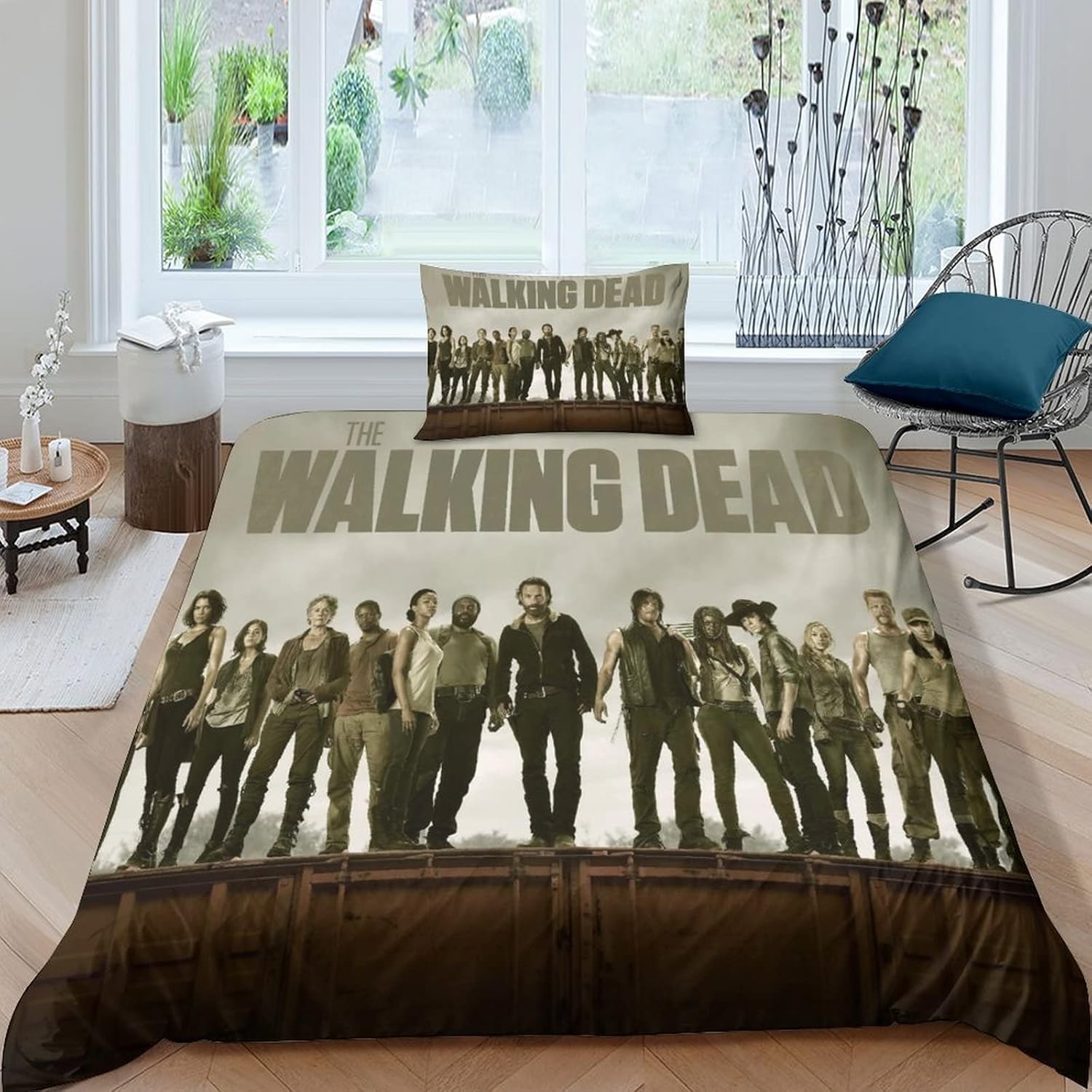 HESHS The Walking Dead Duvet Cover,3D Movie Role Printed Bedding Set ...