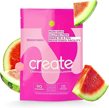 Amazon.com: Create Creatine Monohydrate Gummies for Men & Women - Boost ...