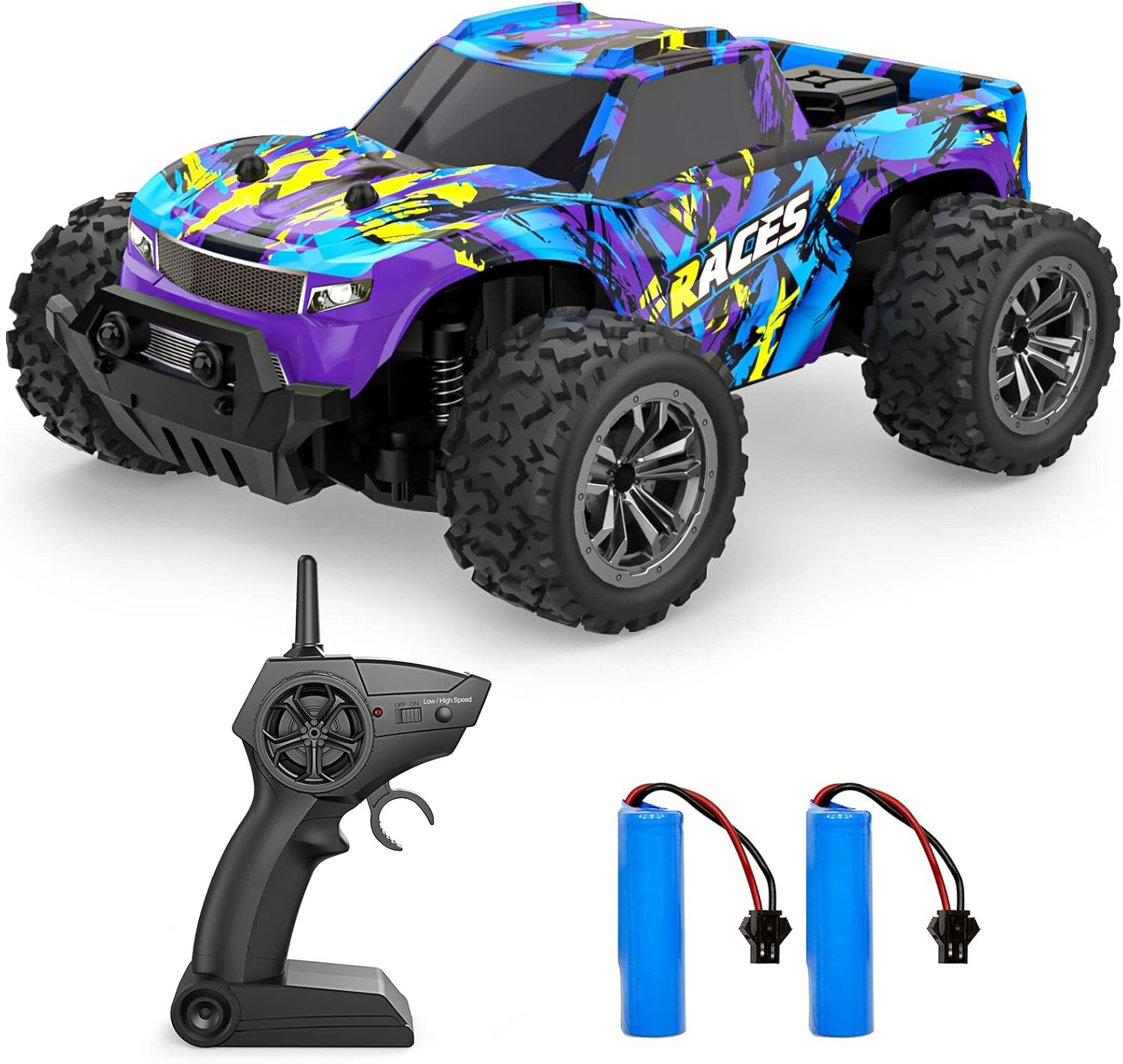 ACAMMZAR AT1 Remote Control Car, RC Cars for Boys 60+min Running Time ...