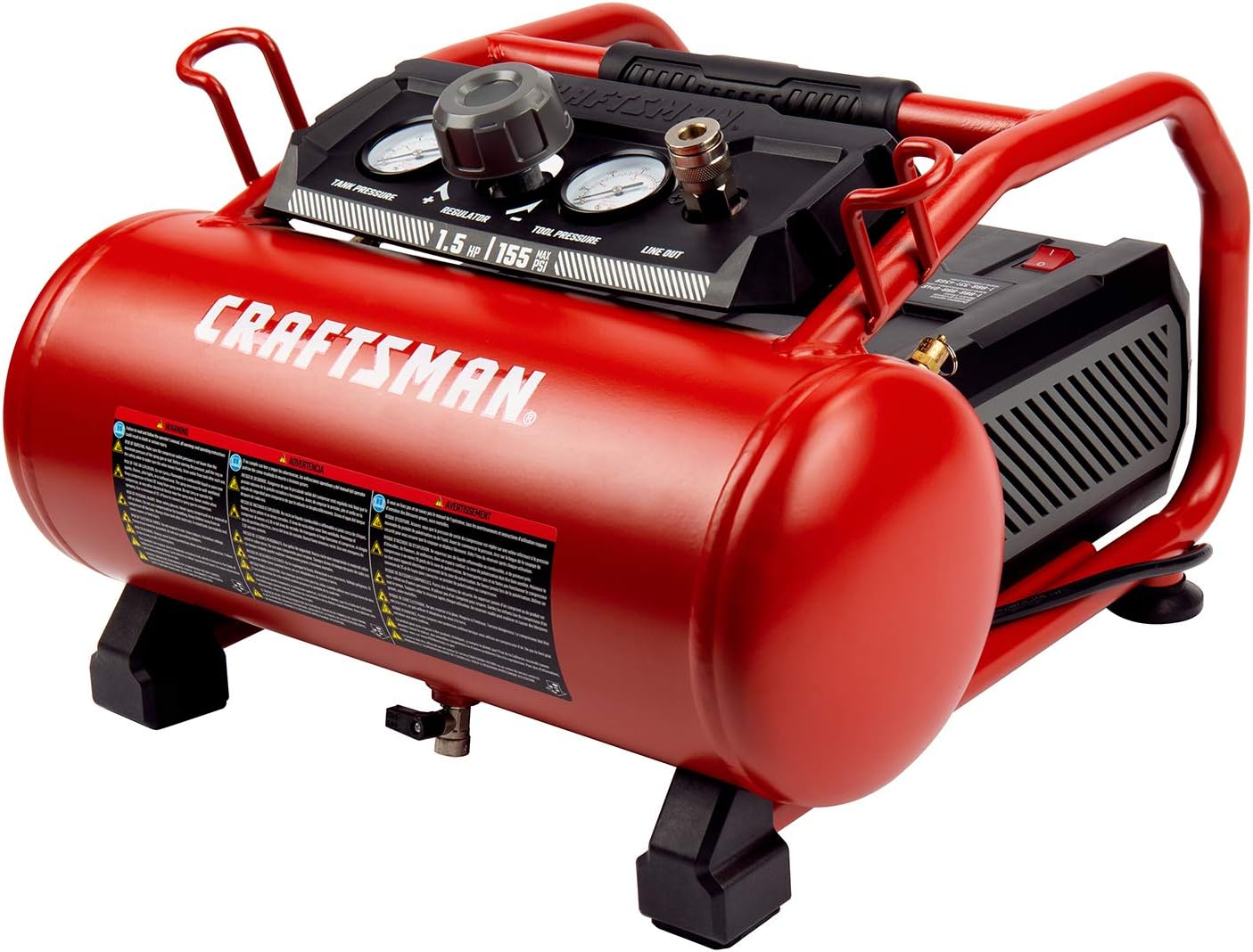 Amazon.com: CRAFTSMAN V20 Compressor, Cordless, 2.5-Gallon, 125 PSI ...