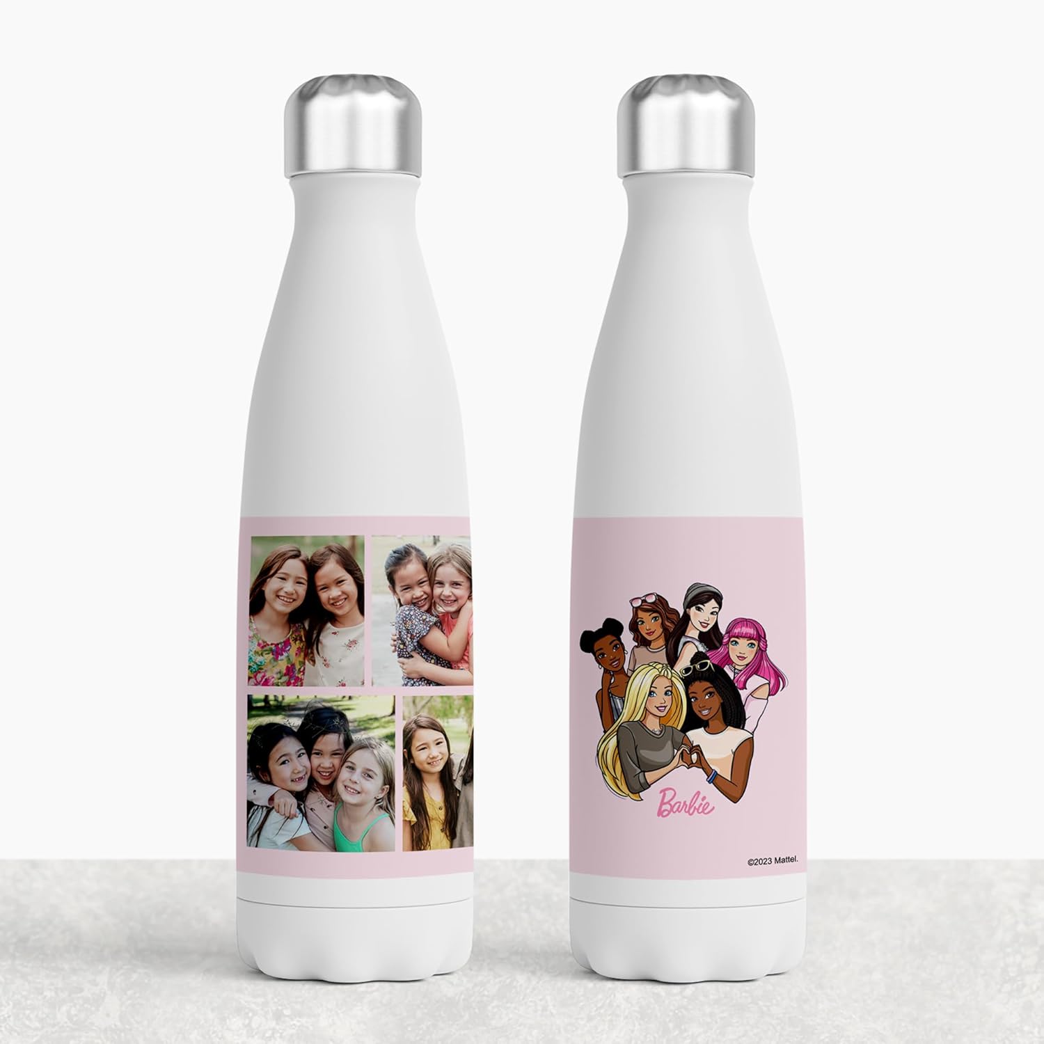 Amazon.com: Great Prints Now Licensed Barbie™ White Water Bottle 17 ...