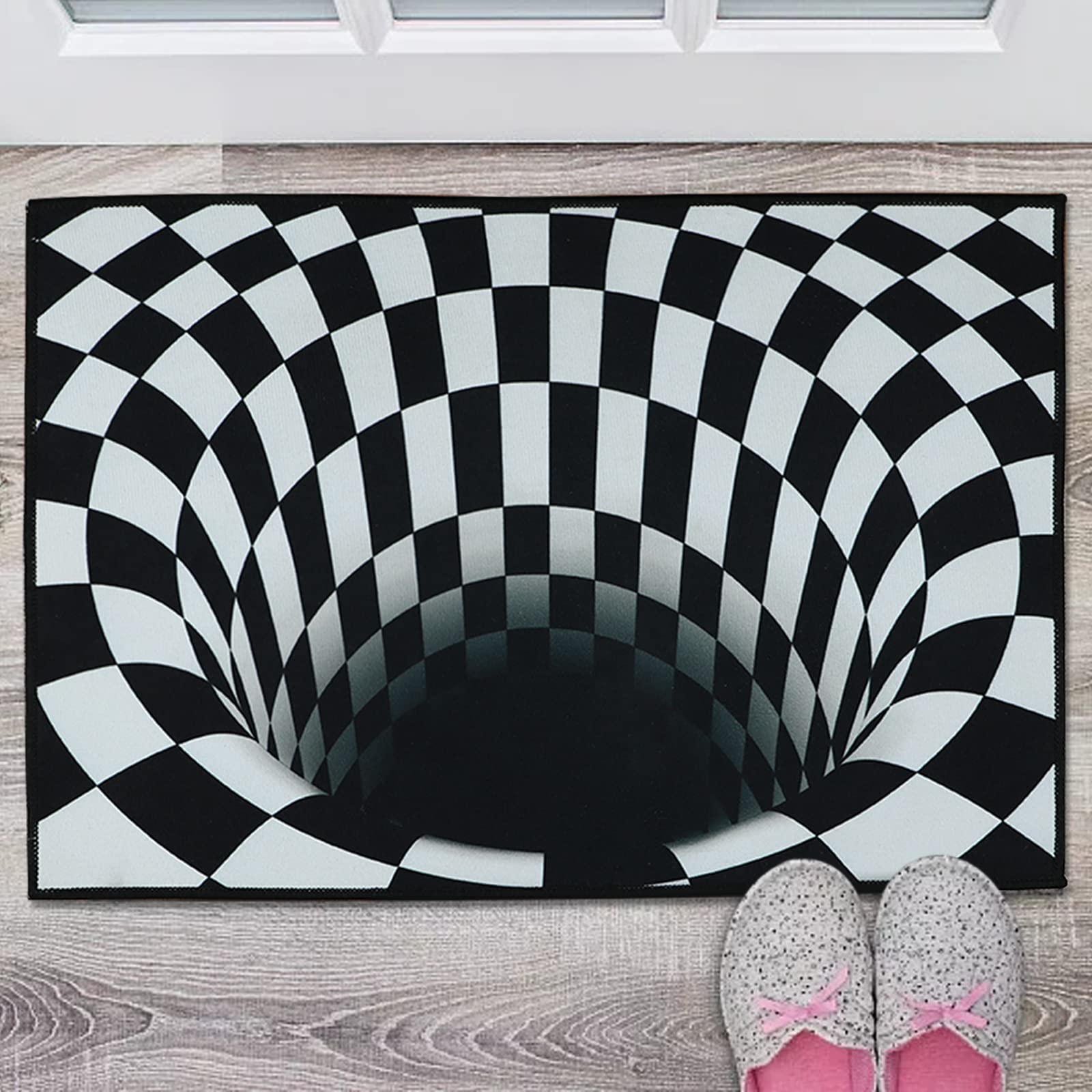 Amazon.com: 3D Vortex Optical Illusion Rug, Area Rug Black Hole Stereo ...