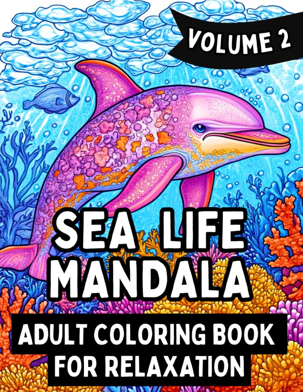 Amazon.com: Clever Crafted Sea Life Mandala: Adult Coloring Book for ...