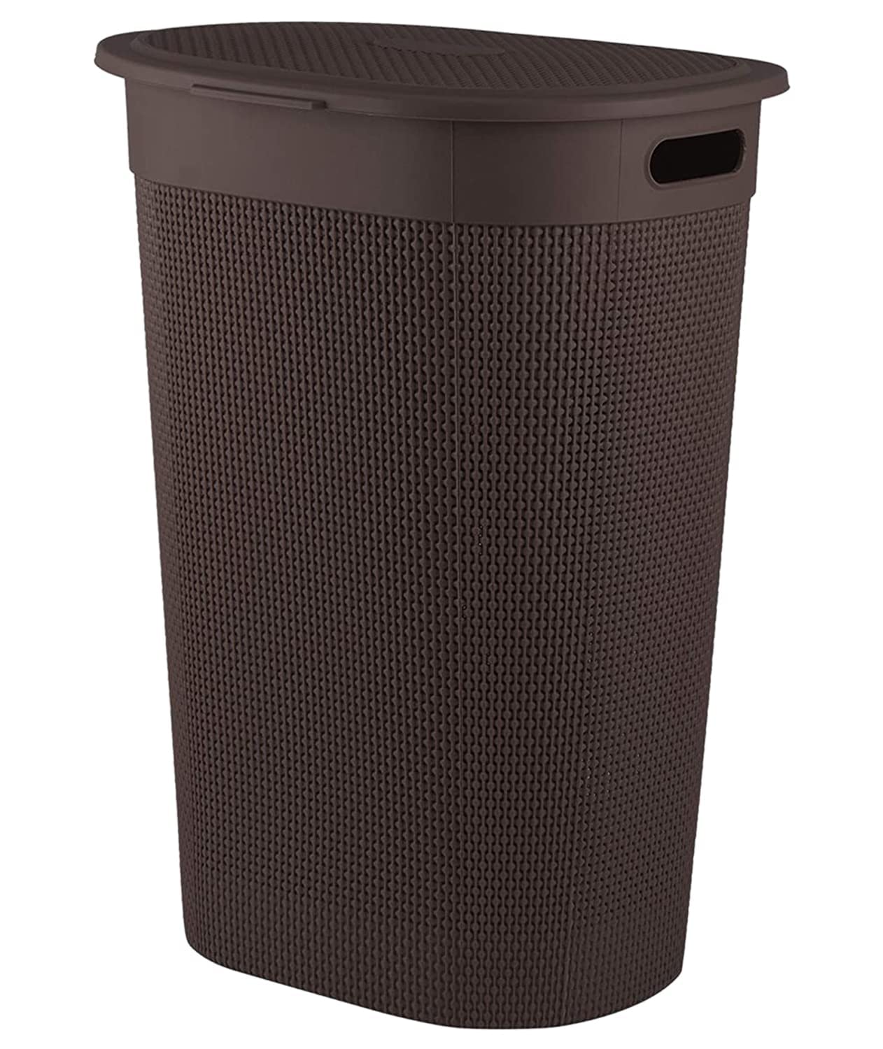 Urbane Home Plastic Ventilated Laundry Basket with Lid|Multipurpose ...