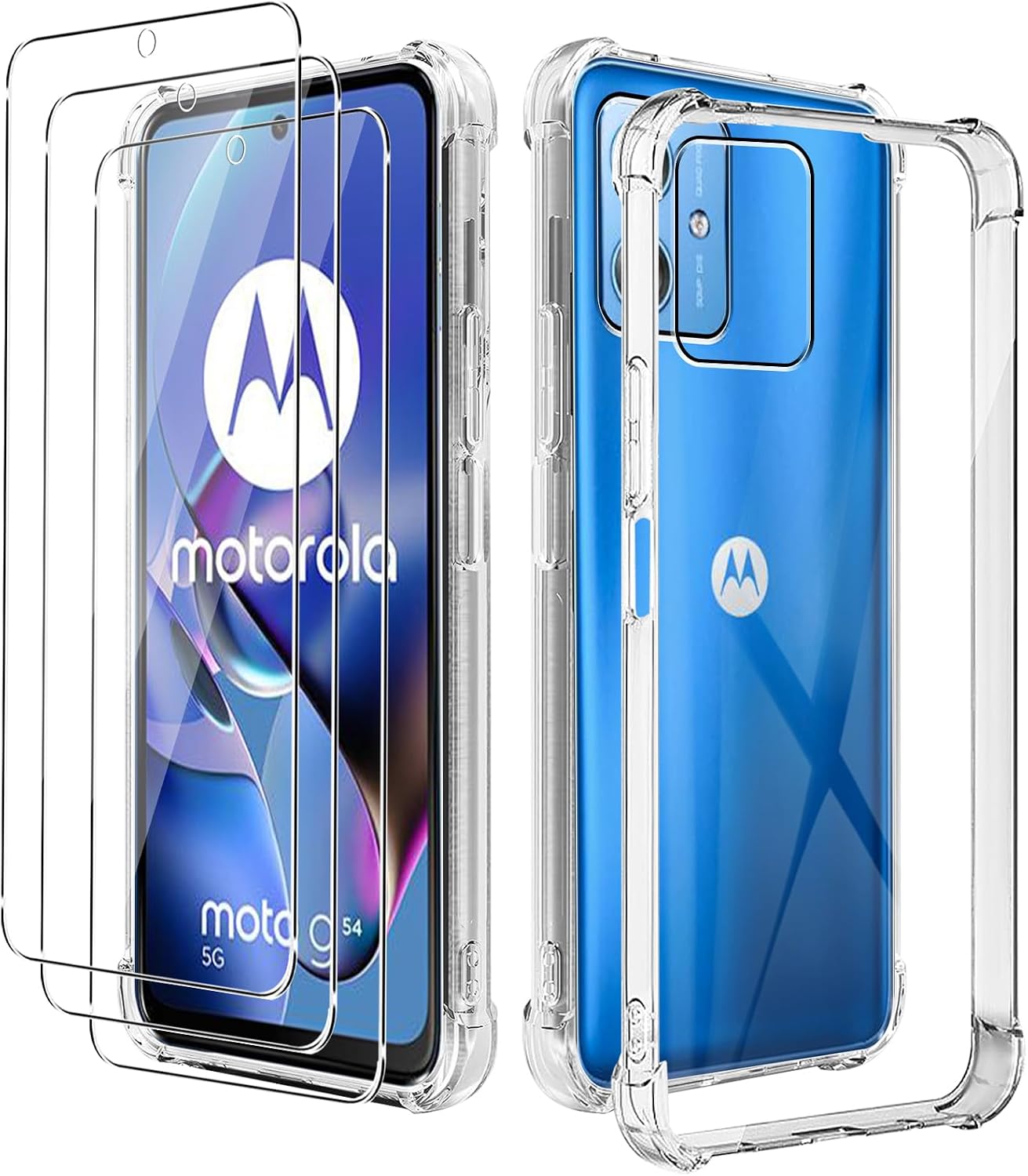 KZIOACSH Clear Case for Motorola Moto G54,[Corner Protection] Flexible ...