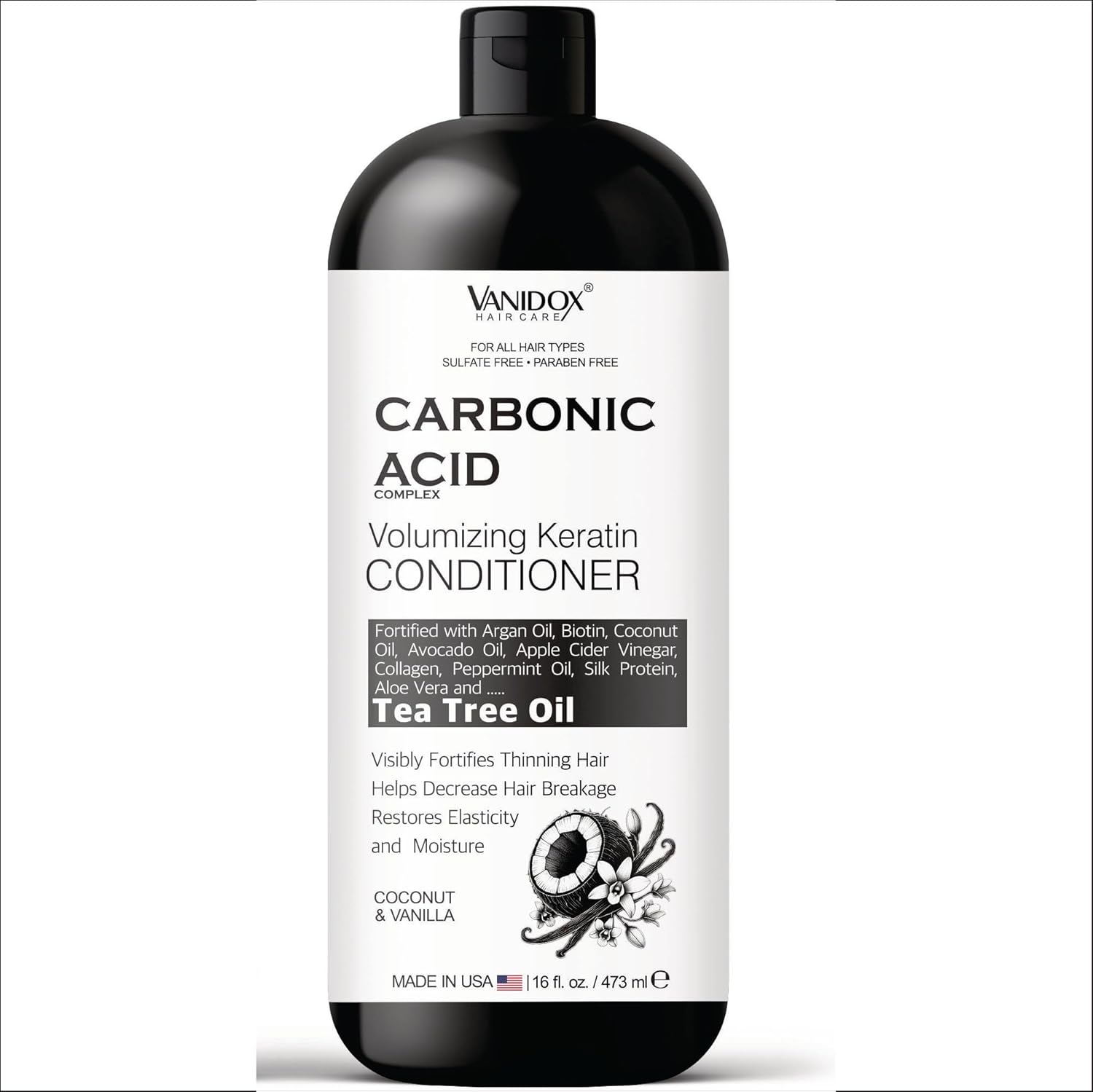 Amazon.com : VANIDOX Carbonic Acid Hair Conditioner for Men and Women ...
