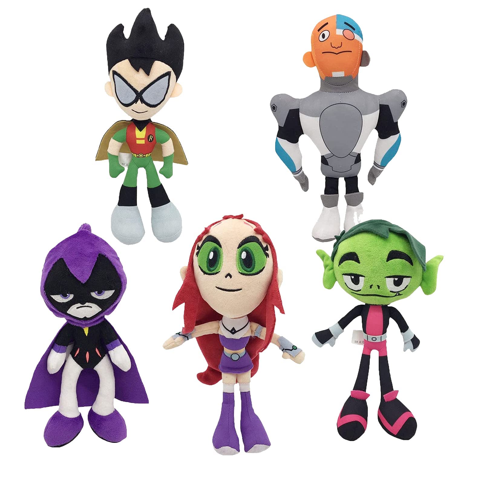 5pcs Teen Titans Go Plush Toys 9 8in Soft Robin | Desertcart Bahamas