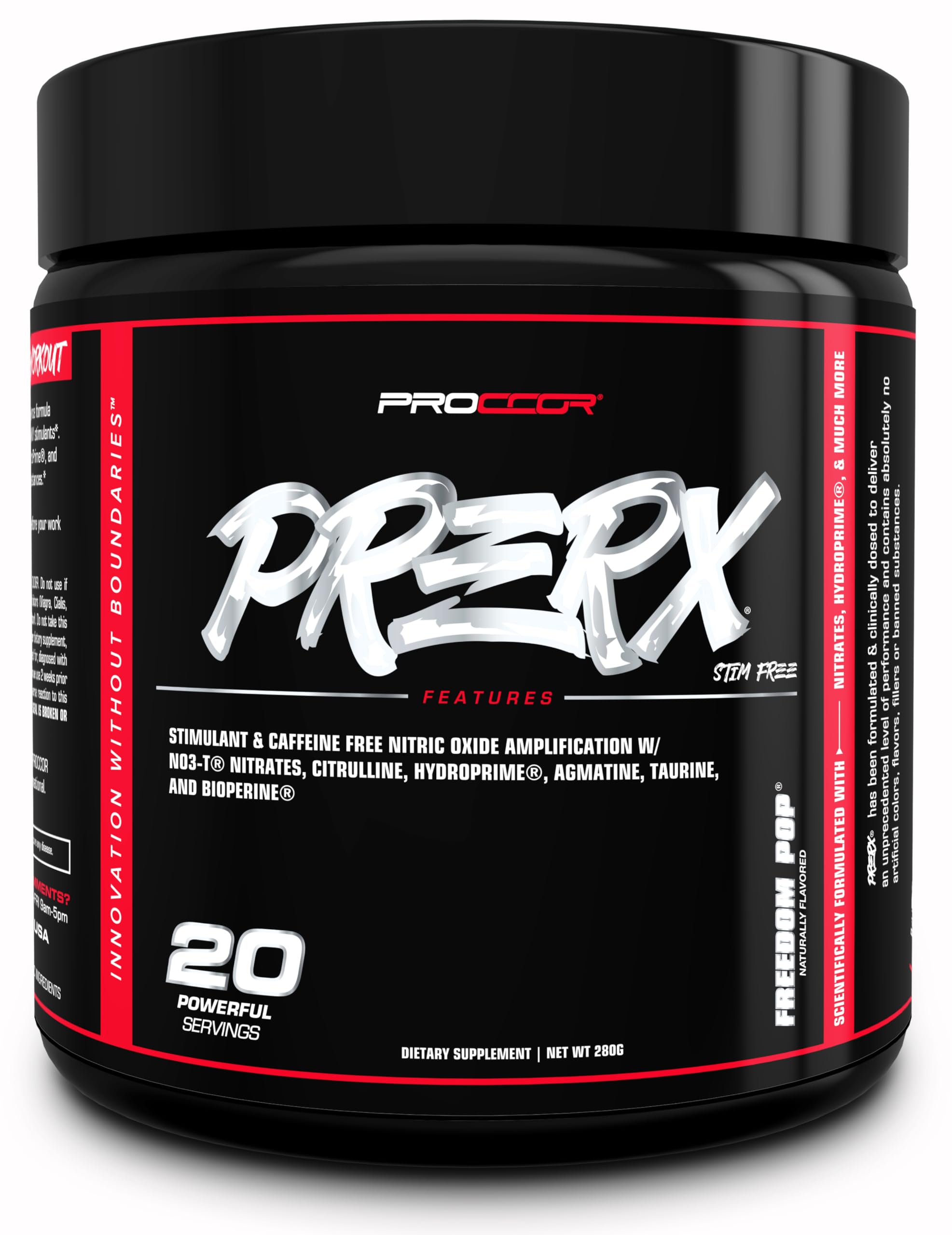 Amazon.com: PROCCOR PreRx Caffeine Free Version - Fully Clinically ...