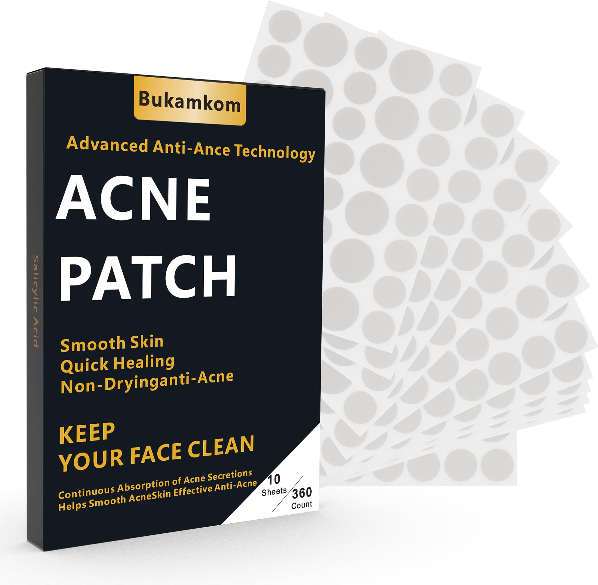 Amazon.com: Daolyo Pimple Patches for Face, 4 Size 300 Counts Acne ...