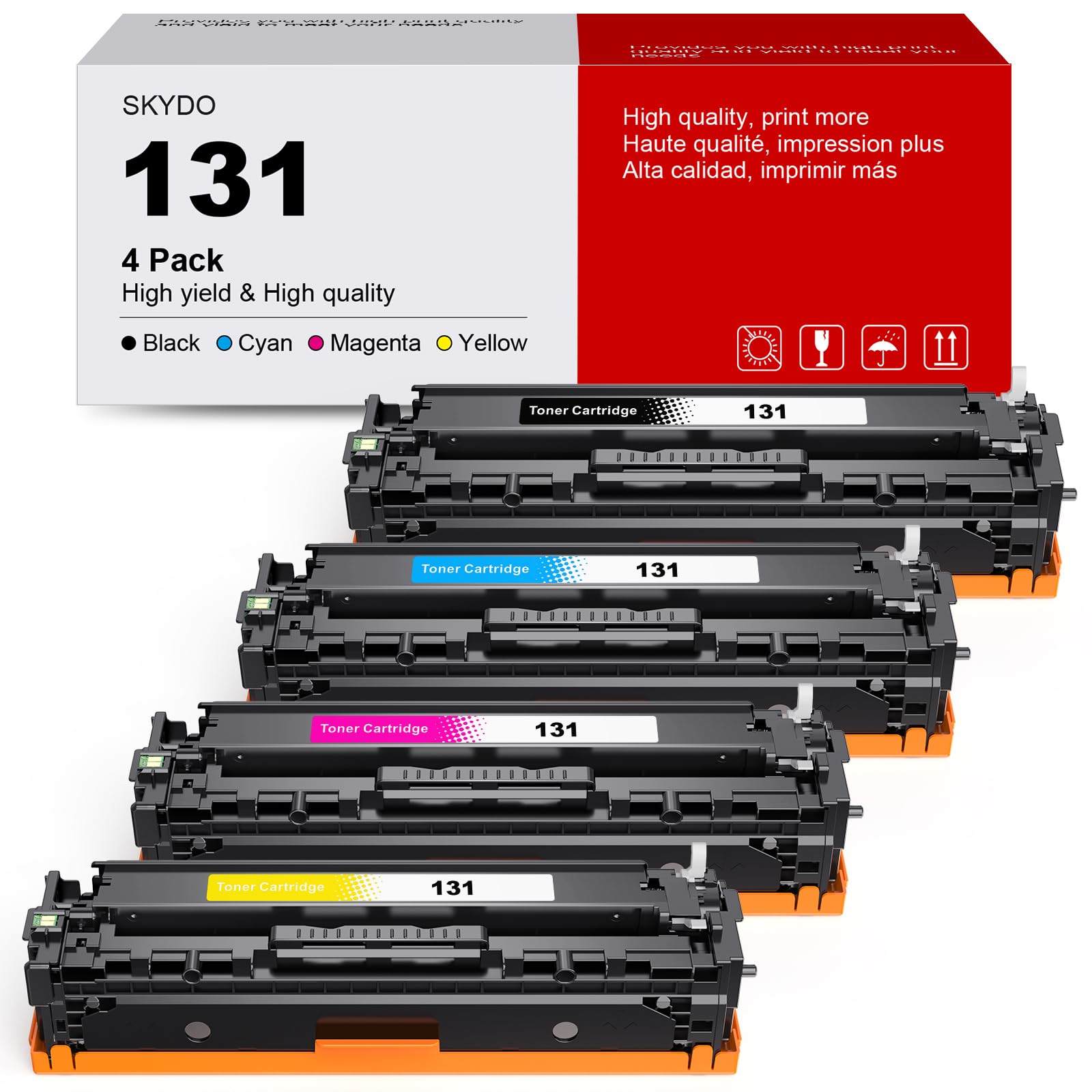 131 Toner Cartridges Replacement for Canon 131 131H 131BK CRG131 Work ...