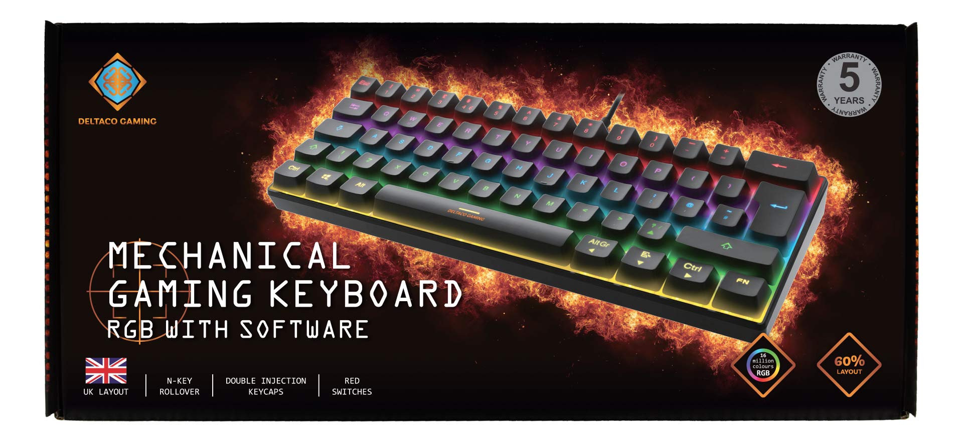 Deltaco Gaming DELTACO GAMING DK430 Mini Mechanical Gaming Keyboard