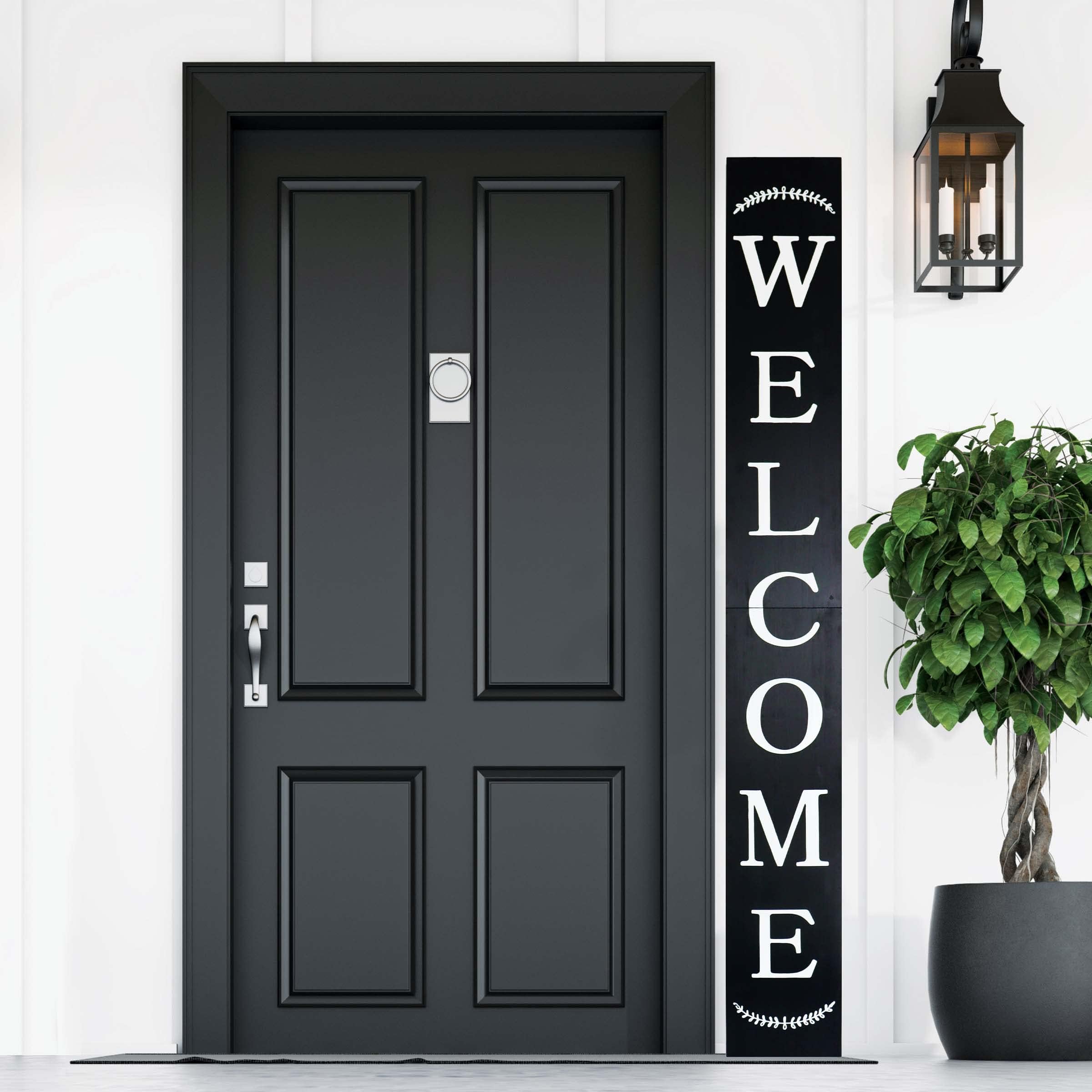 Amazon.com : Home Sweet Home Sign for Front Door, Wood Rustic Front ...