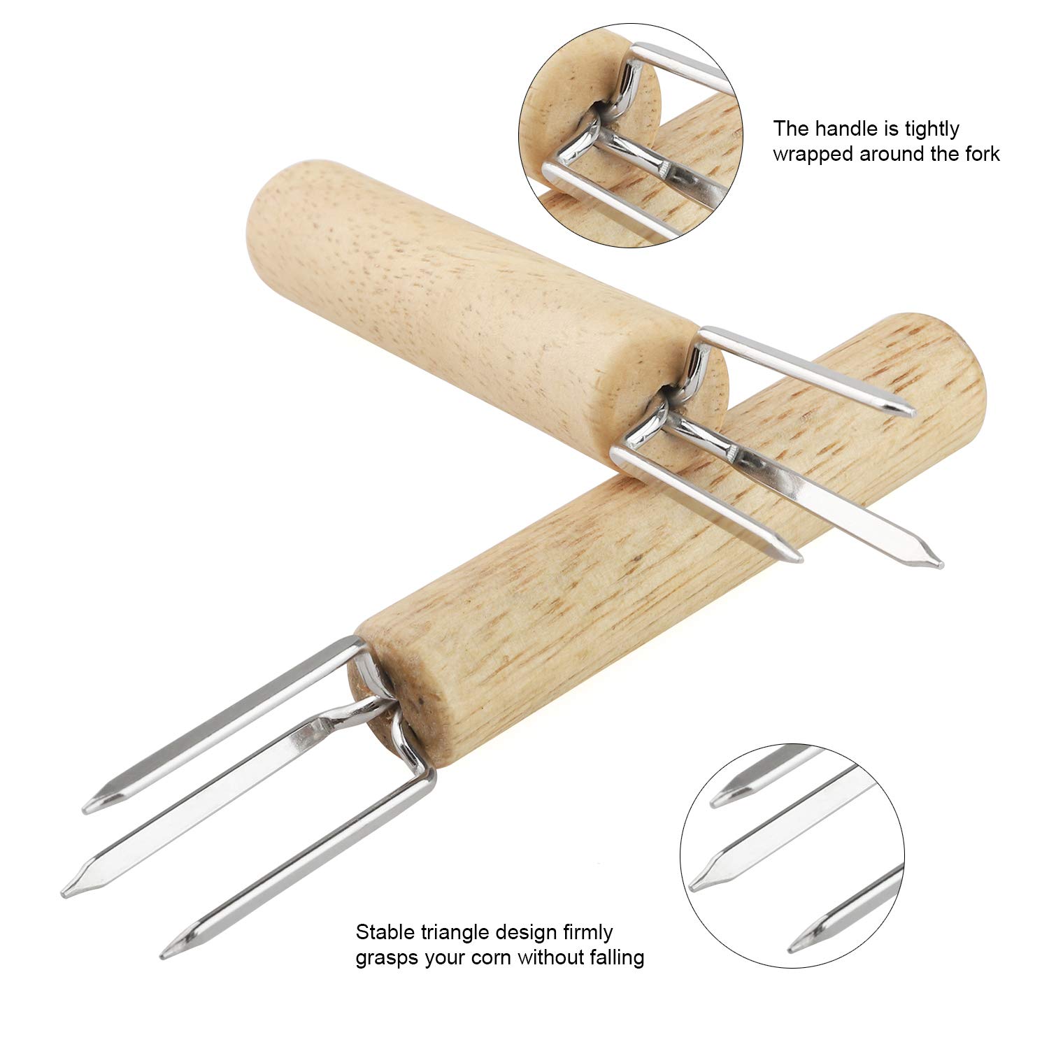 Snapklik.com : Corn Holders Set Of 10 Stainless Steel Corn On The Cob ...