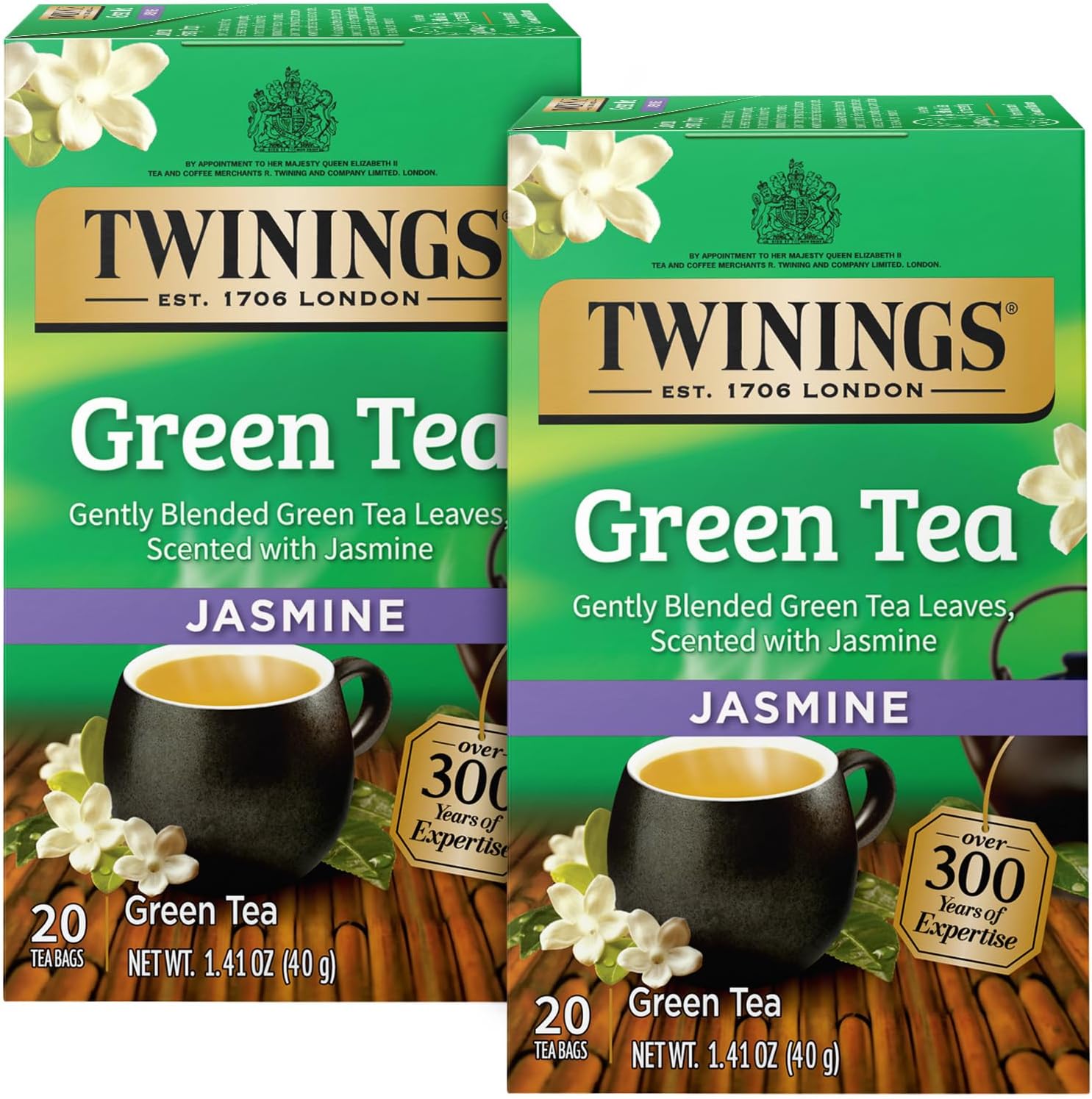 Amazon.com : Twining Tea Green Pomegranate, Raspberry, Strawberry, 20 ...