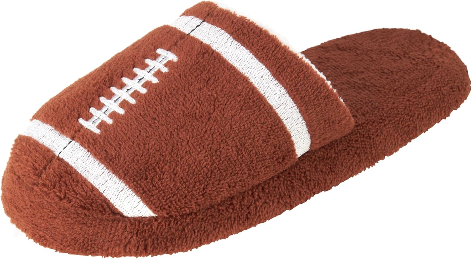 Amazon.com | Zac & Evan Boys' Slippers - Plush Sports Themed Scuff ...