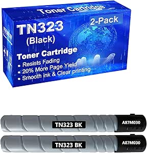 Amazon.com: 2-Pack Compatible High Capacity TN323 TN-323 (A87M030 ...