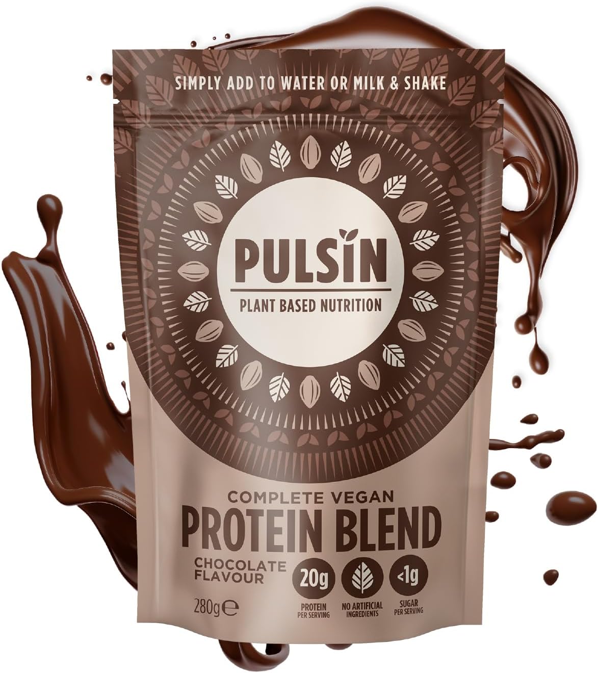 Pulsin - Chocolate Vegan Pea Protein Powder - 250g - 17.4g Protein, 2g ...