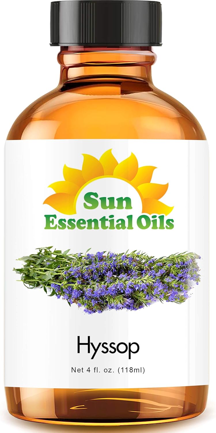 Amazon.com: Sun Essential Oils 4oz - Hyssop Essential Oil - 4 Fluid ...