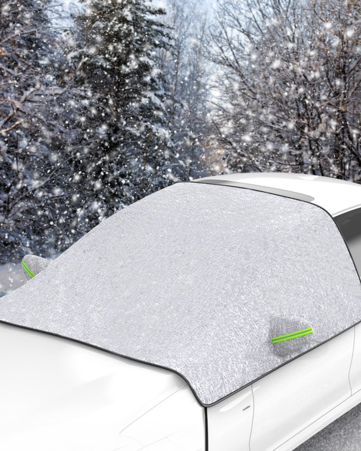 E-SMARTER Car Windscreen Cover, 3-layers 160x150cm Weatherproof ...
