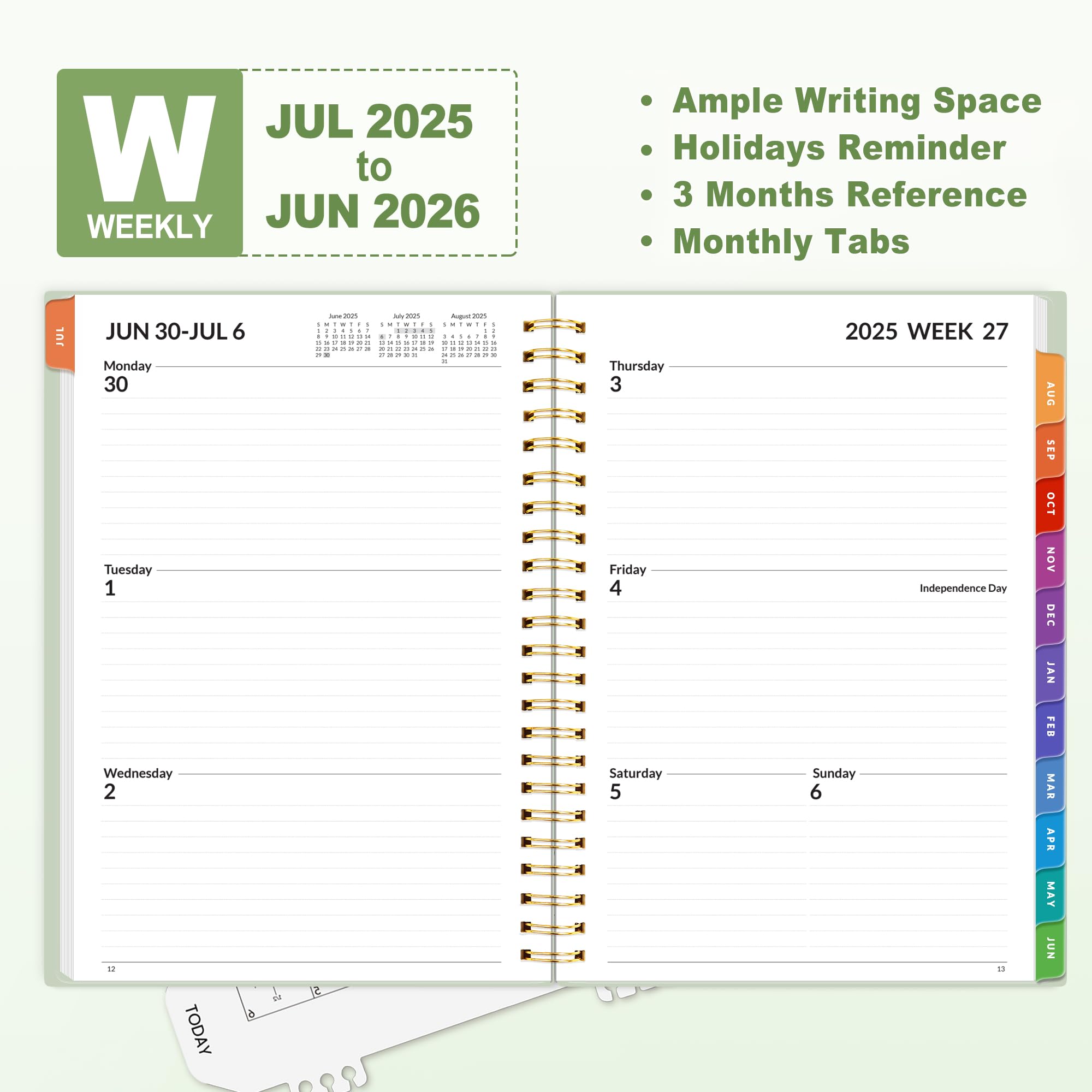 Snapklik.com : Academic Planner 2025-2026 Weekly And Monthly, July 2025 ...