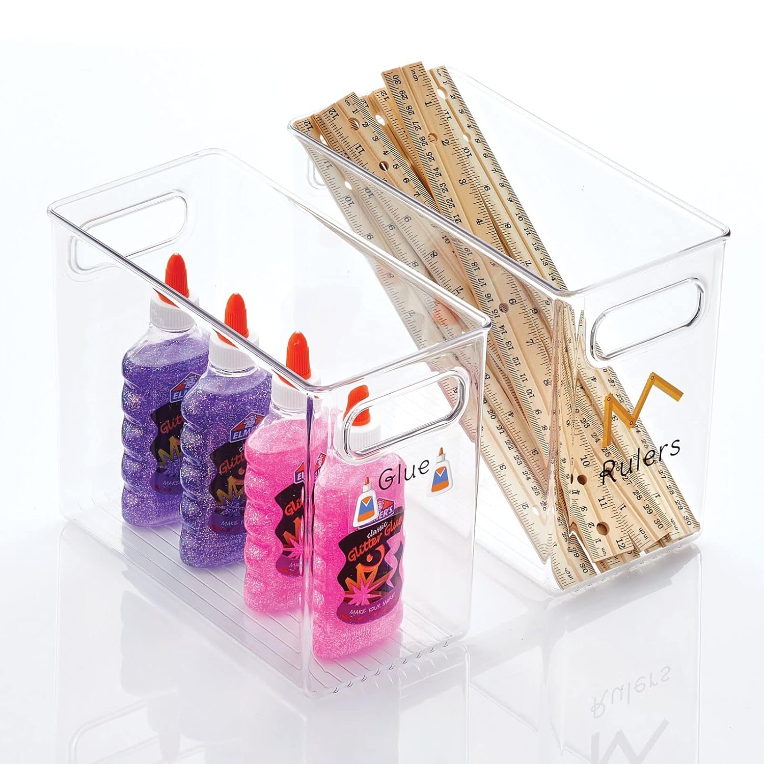 mDesign Plastic Craft Room Storage Box - Sewing, Crochet Storage ...