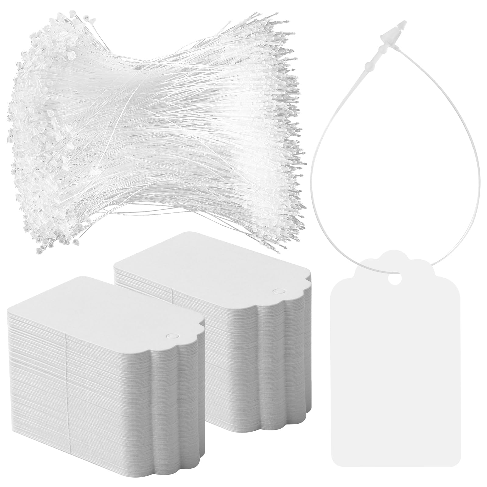 Amazon.com : SBYURE 1000 Pieces White Marking Tags Jewelry Price Tags ...