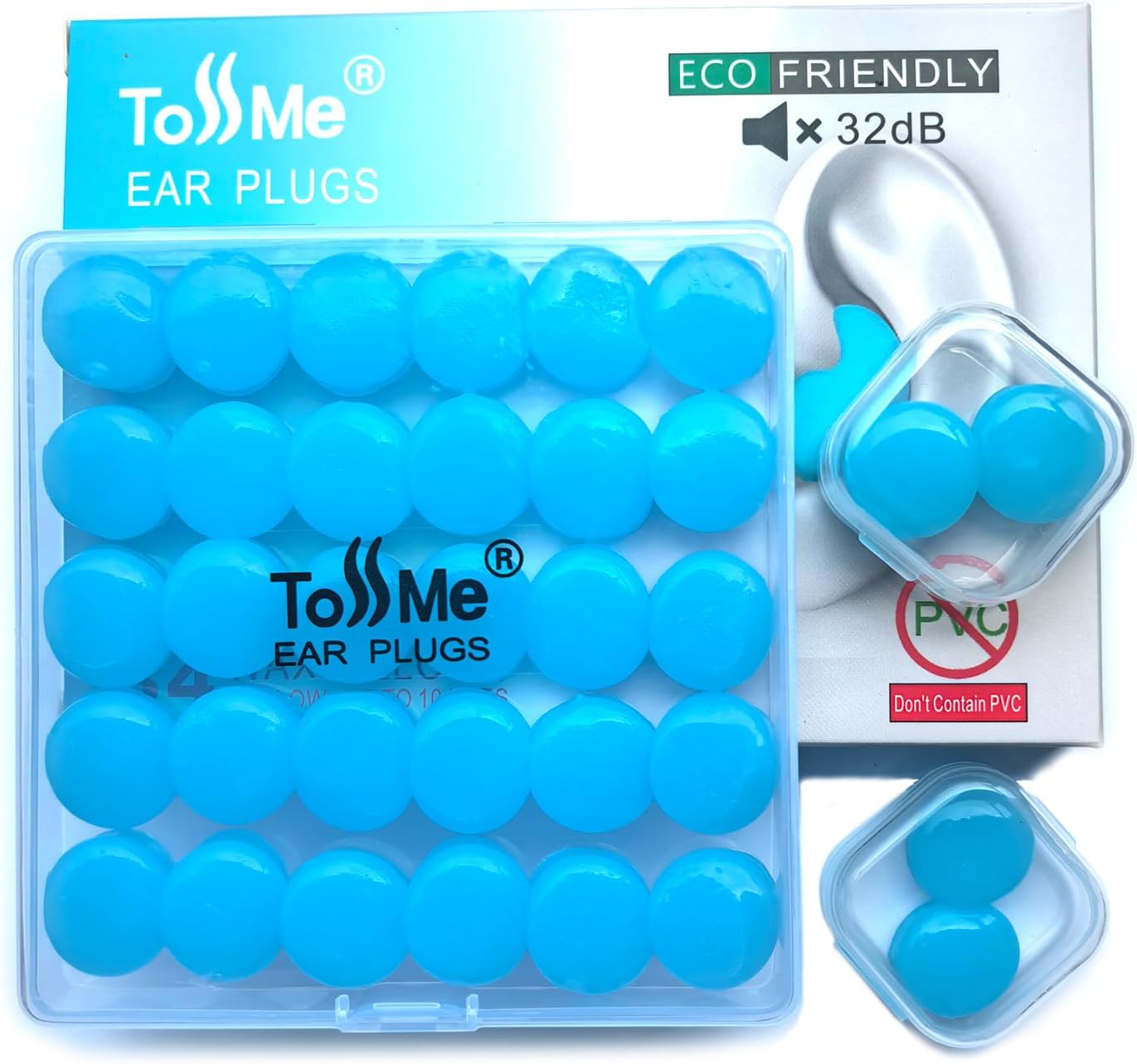 Amazon.com: ToSSme Wax Ear Plugs for Sleep - 34 Silicone Wax Earplugs ...