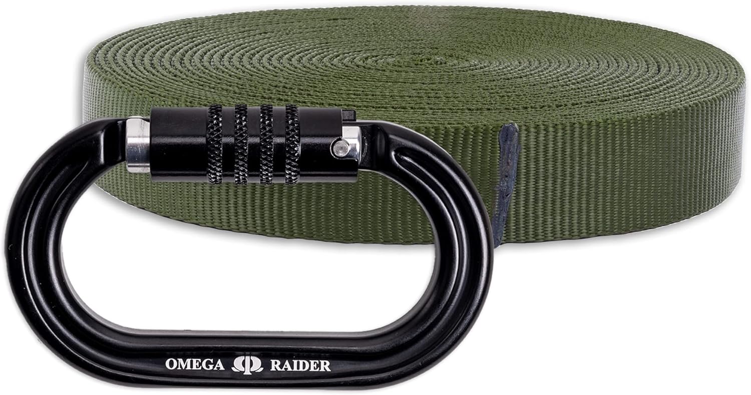 Amazon.com : Rock-N-Rescue Heavyweight Nylon Tubular Webbing OD Green ...