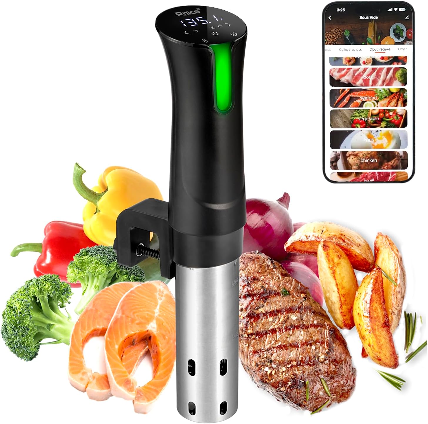 Amazon.com: WiFi-Enabled Sous Vide Cooker with Immersion Circulators ...