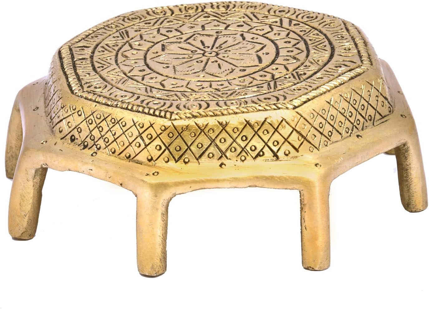 Amazon.com: The Advitya Brass Chowki (Height 2 inch, Width 5 inch ...
