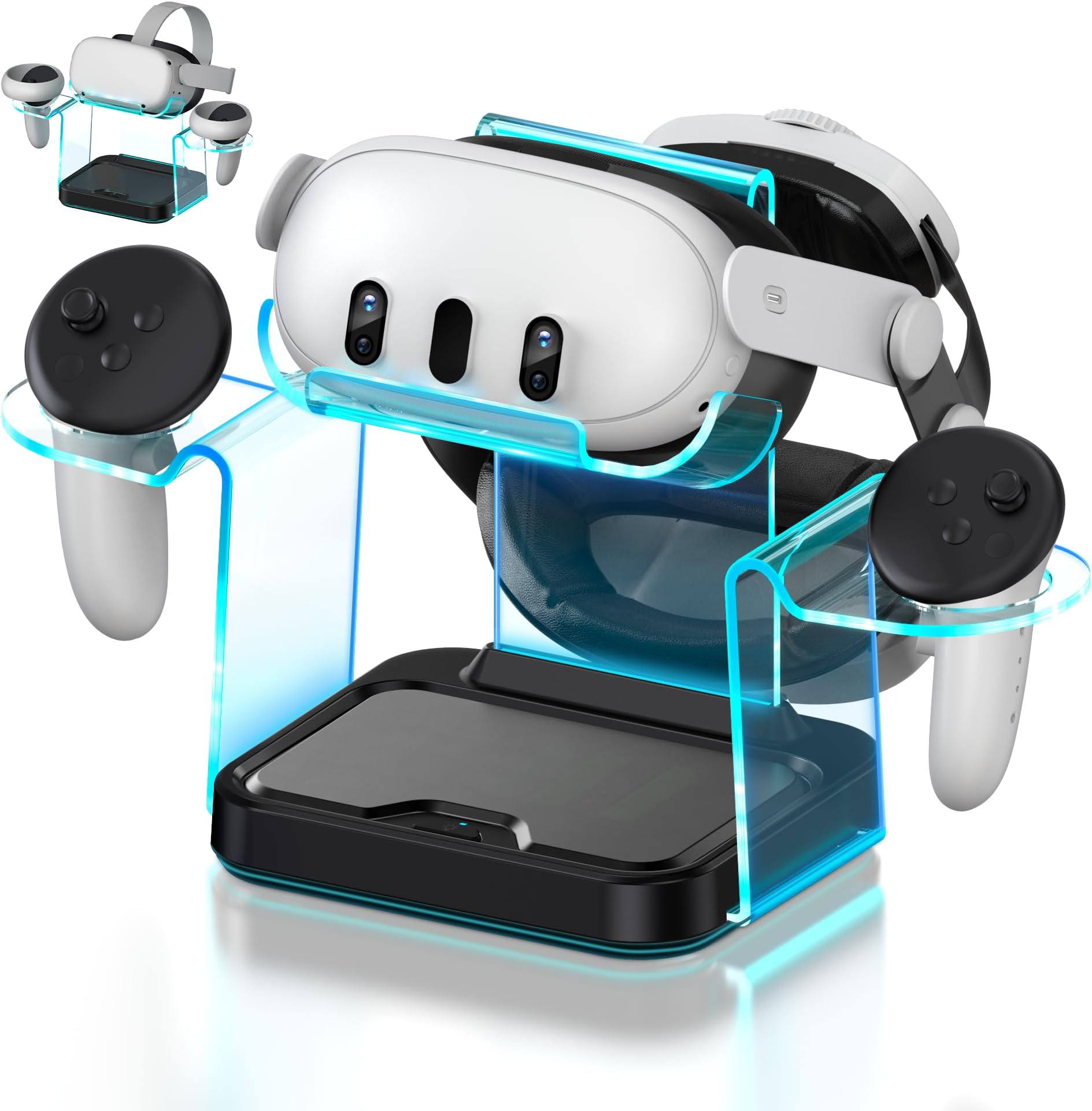 Amazon.com: Charging Dock for Oculus Meta Quest3/ 3S / 2, VR Headset ...