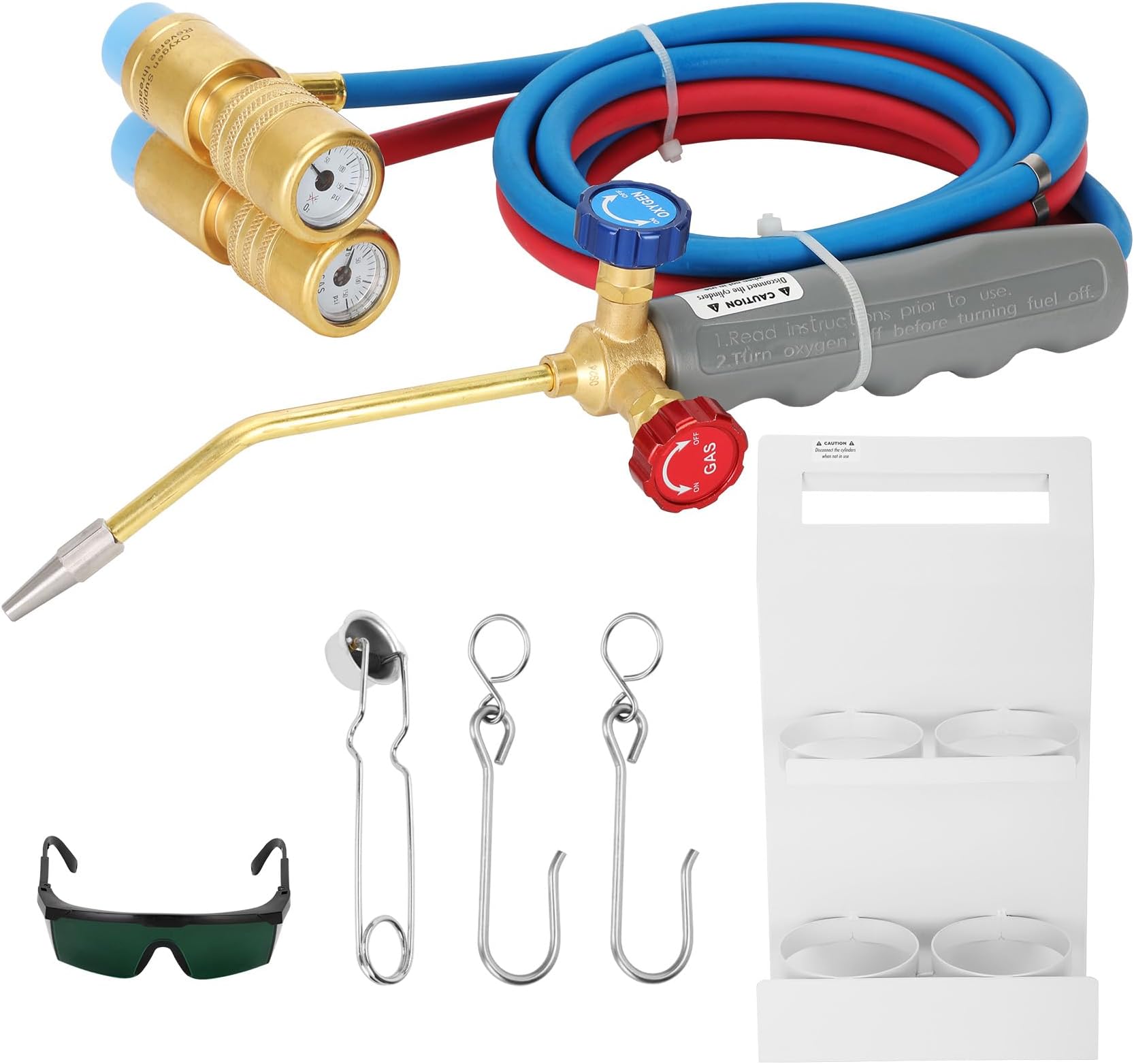 Amazon.com: Mini Oxygen Torch Kit, Micro Oxygen Acetylene/Butane Gas ...