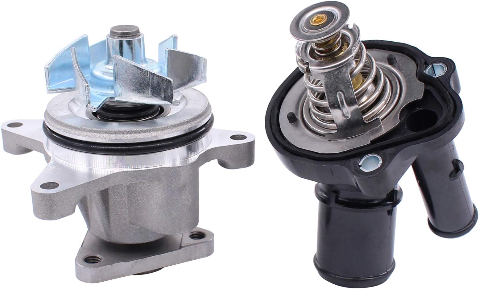 Amazon.com: NewYall Electronic Water Pump Thermostat Housing Assembly ...