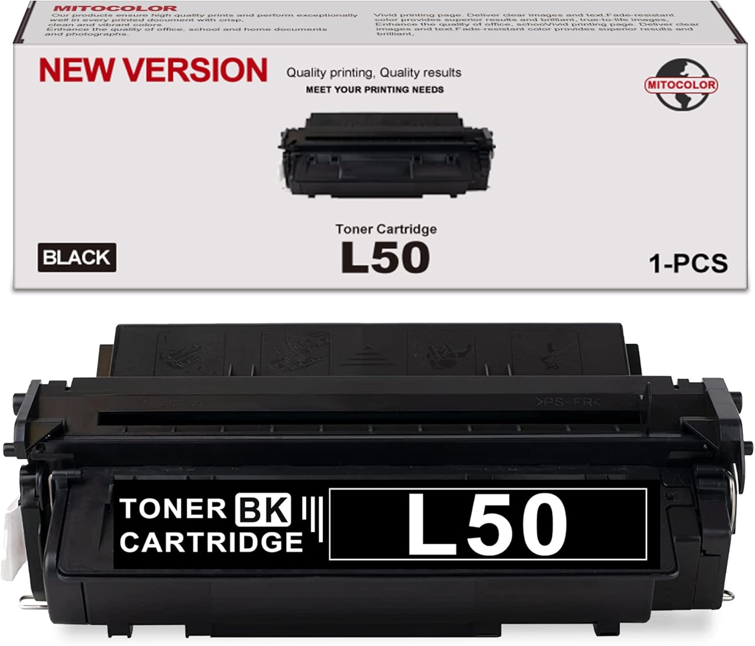 Amazon.com: L50 Toner Cartridges Black 1 Pack Compatible L-50 6812A001 ...