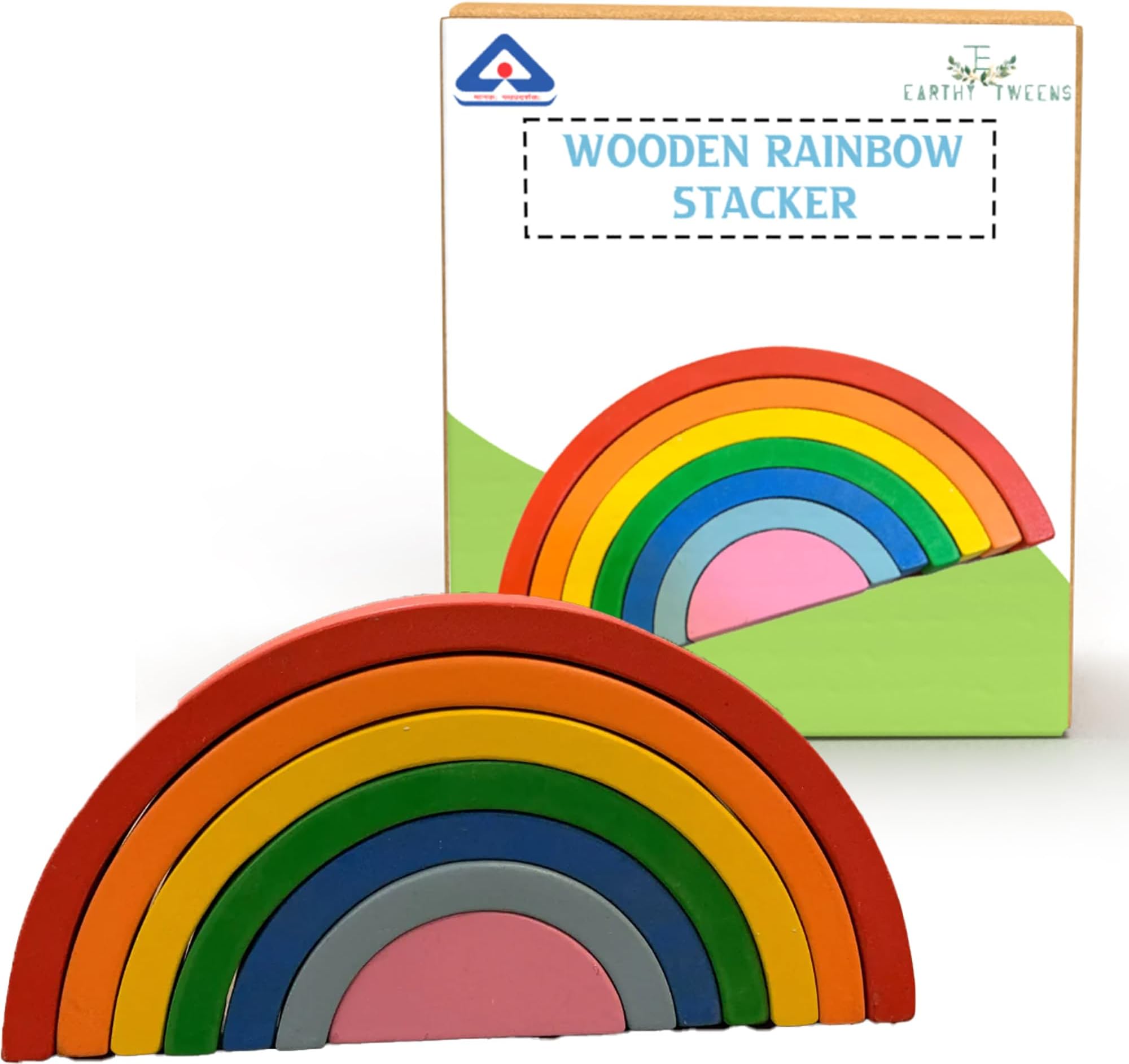 FIRSTCRY INTELLISKILLS Intelliskills Premium 7 Pcs Wooden Rainbow ...