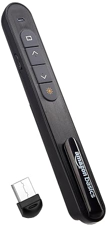 Amazon Basics Laser Pointer | Up to15 m Wireless Range | Wireless ...