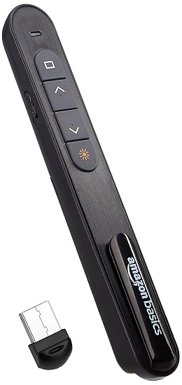 Amazon Basics Laser Pointer | Up to15 m Wireless Range | Wireless ...