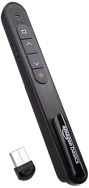Amazon Basics Laser Pointer | Up to15 m Wireless Range | Wireless ...