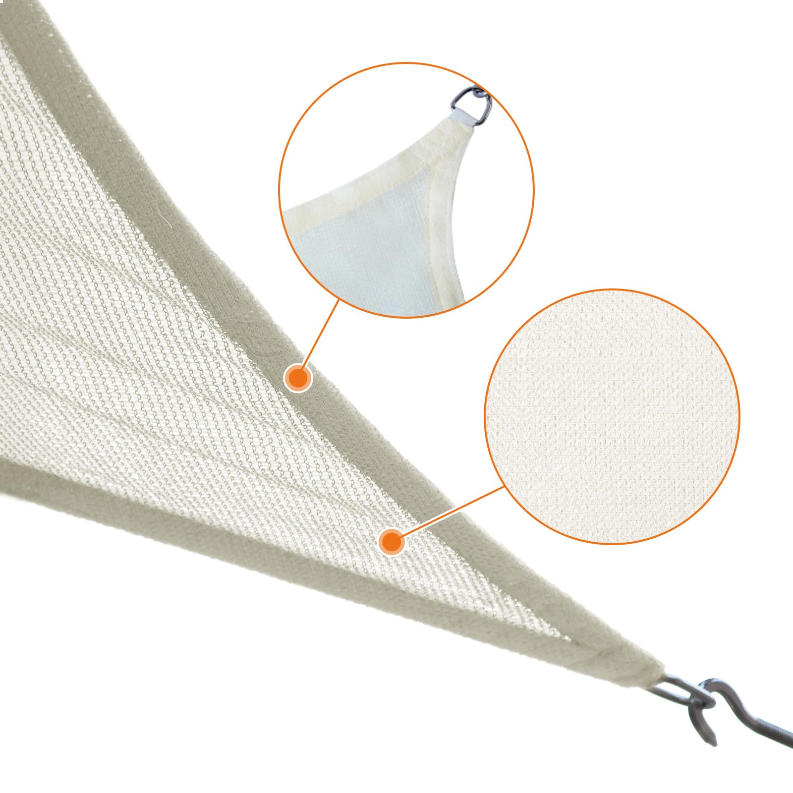 Snapklik.com : Artpuch Triangular Breathable UV Block Sun Shade Sail ...