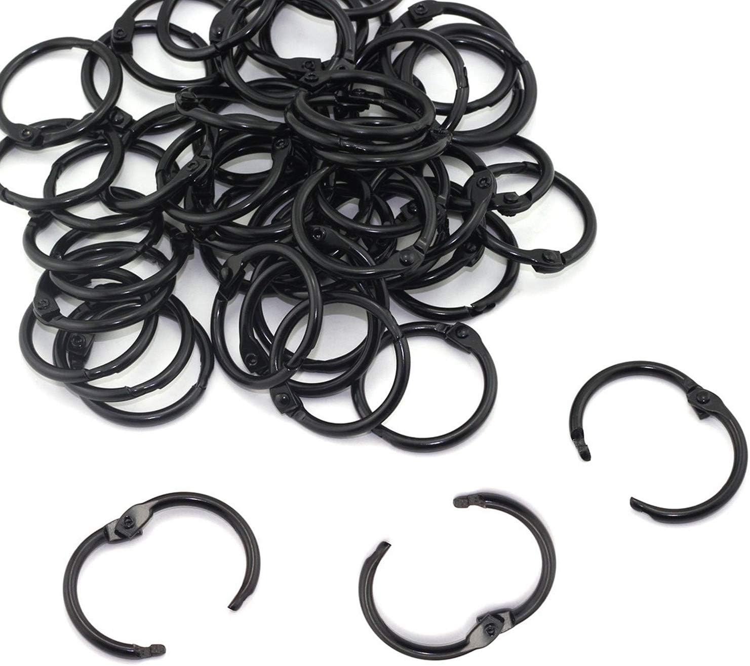 Amazon.com : XMHF 50pcs 1-inch Book Rings, Metal Loose Leaf Binder Ring ...