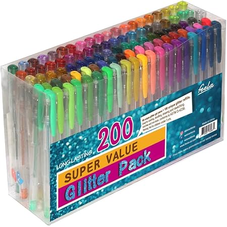 Amazon.com: Lineon 100 Pack Gel Pens Set, 50 Colors Gel Pens with 50 ...