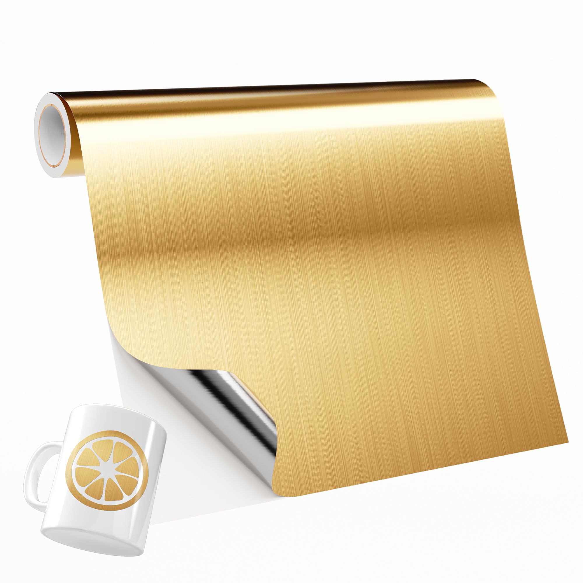 Amazon.com: IROHTV Brushed Golden Vinyl Permanent, Glossy Golden ...