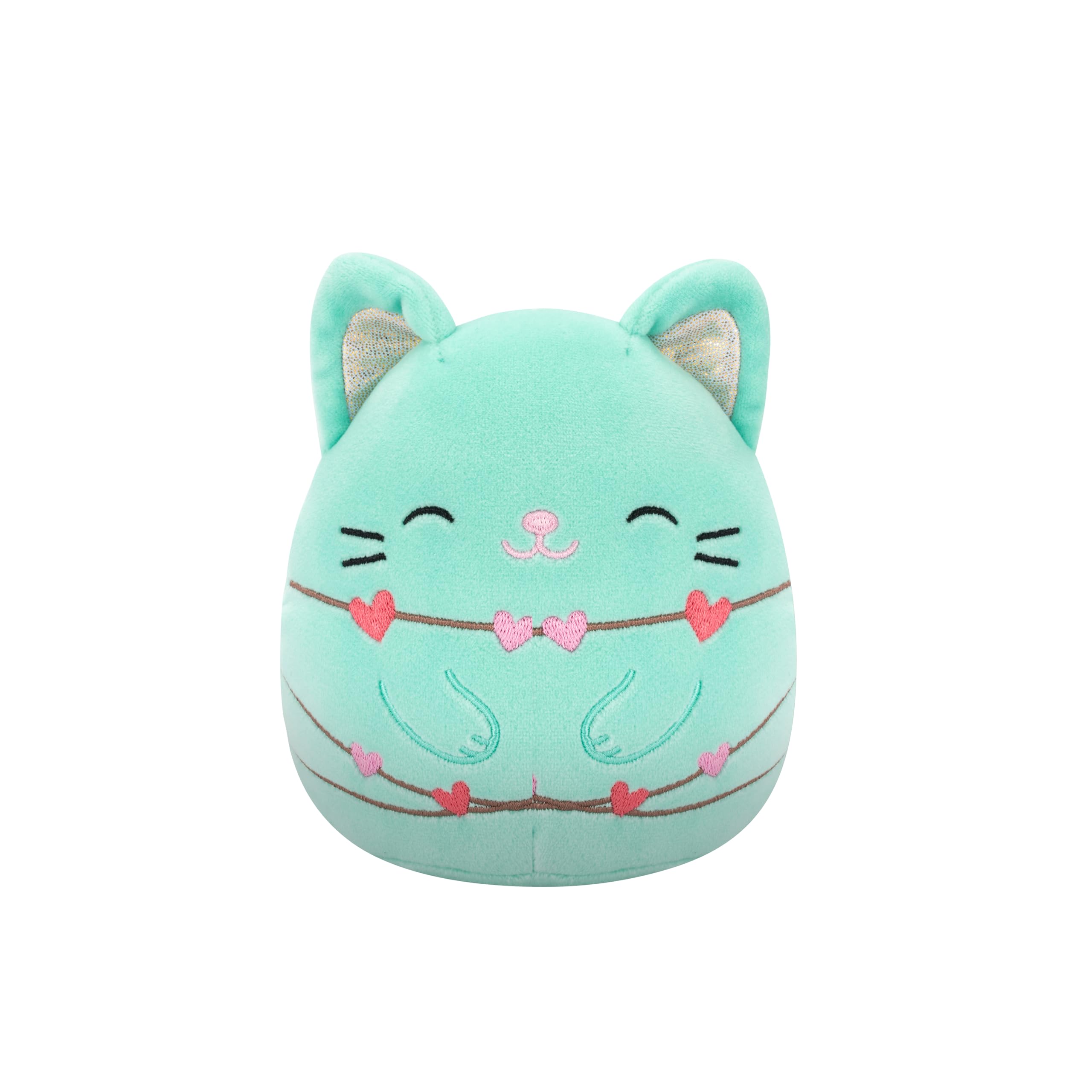 Amazon.com: Squishmallows Original 5in Charisma The Mint Cat with Heart String Lights – Official ...