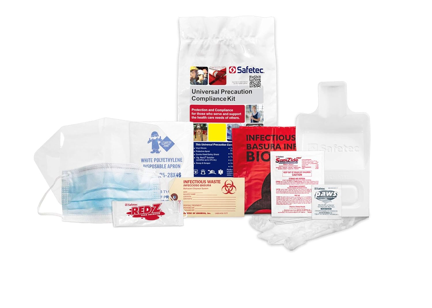 Universal Precaution Compliance Kit, Clean Up & Disposal of Infectious ...