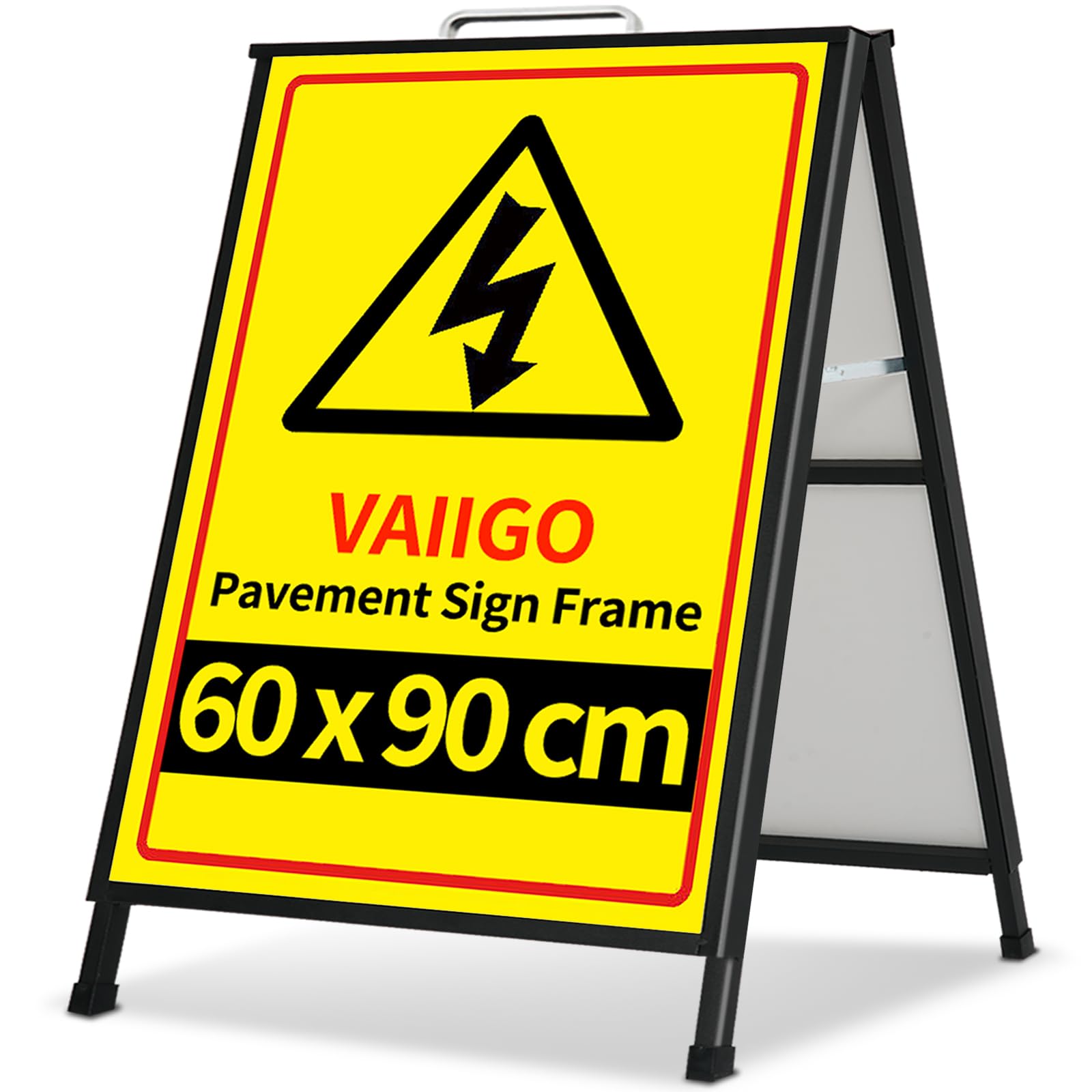 VAIIGO A-Board Pavement Sign Frame 60X90cm, Double Sided Pavement ...